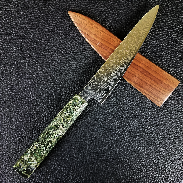 Cash is King - 6in (150mm) Damascus Petty Culinary Knife - Soul Built