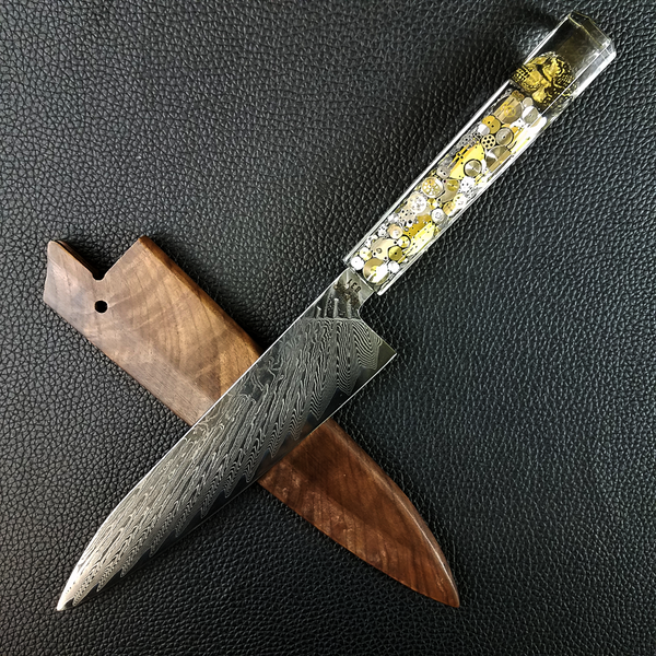 Apocalypto - 210mm (8.25in) Damascus Gyuto Chef Knife - Soul Built