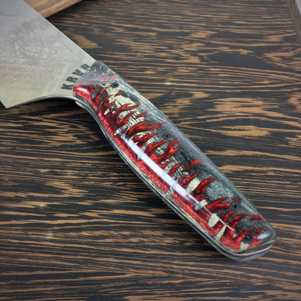 Dragon’s Den II - Dragonscale Damascus - Flame Handle - Soul Built